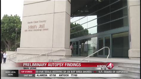 Santa Clara County Medical Examiner Releases Preliminary Autopsy On
