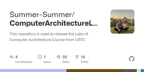 Github Summer Summercomputerarchitecturelab This Repository Is Used