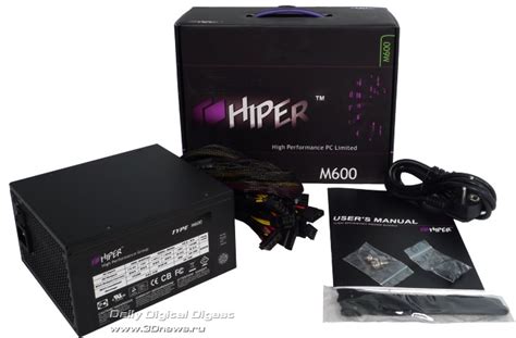 Недорогой 600-Вт блок питания HIPER M600 / Корпуса, БП и охлаждение