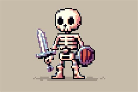 Pixel Skeleton Vectors And Illustrations For Free Download Freepik