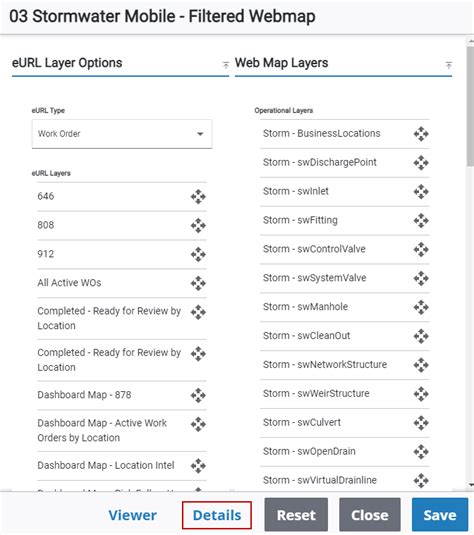 Configure Web Map Layers