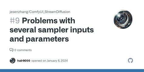 Problems With Several Sampler Inputs And Parameters · Issue 9