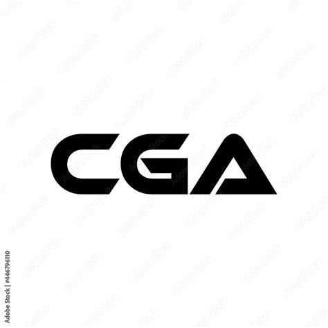 Cga Letter Logo Design With White Background In Illustrator Vector