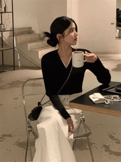 롤리팝 이중 배색 가디건 에이블리