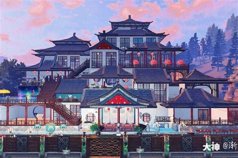 复刻一个古风双人庄园非常喜欢😌秋日森林娜娜 明日双人建筑明日之后 大神