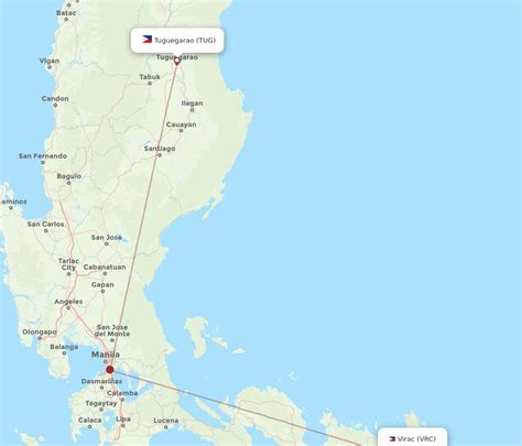 Flights From Virac To Tuguegarao VRC To TUG Flight Routes