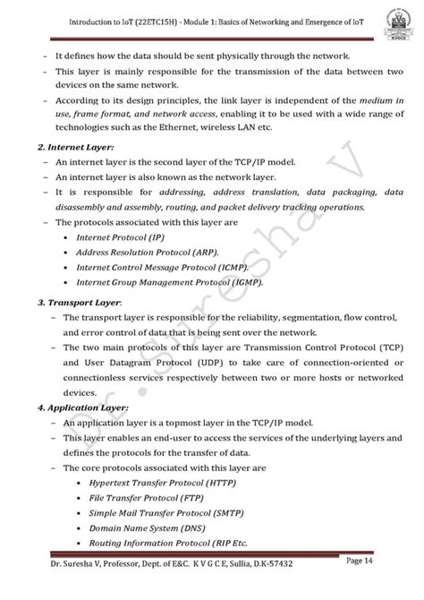 Intro IoT Module 1 22ETC15H By Dr Suresha V Pdf