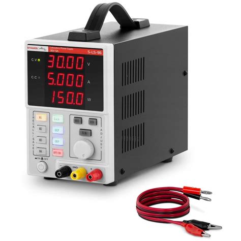 ZASILACZ LABORATORYJNY WARSZTATOWY REGULOWANY 0 30 V 0 5 A OVP LED 150