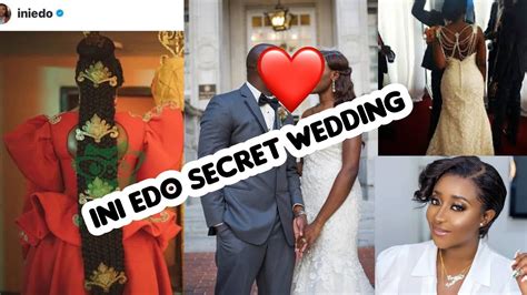 Actress Ini Edo Secretly Gets Married To The Love Of Her Life After