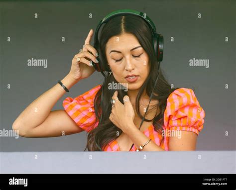 London UK St Aug LONDON ENGLAND AUGUST DJ Jess Iszatt Playing At During The