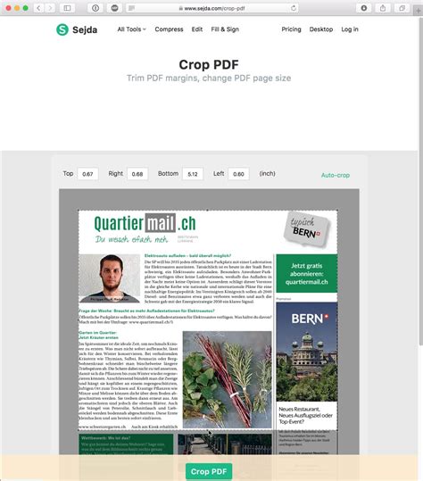 Cropping A PDF To Create A Consistent Layout