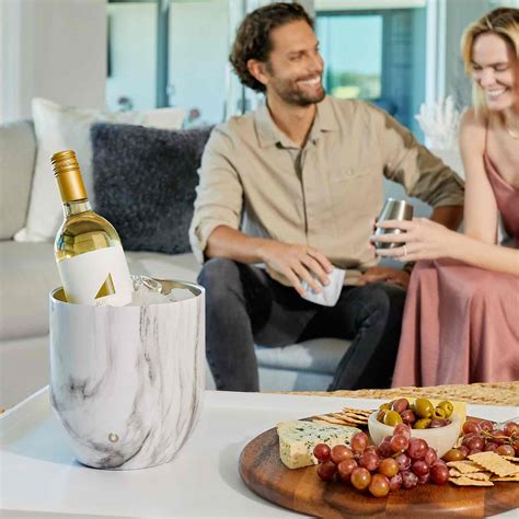 Double Wall Stainless Steel Ice Bucket With Lid Vacuum Insulated Wine