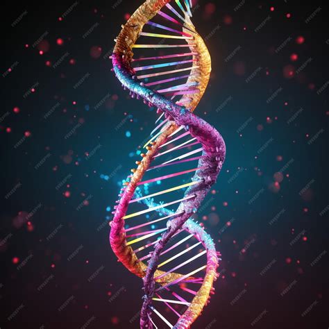 Premium Ai Image Realistic Genetic Sequence Isolated