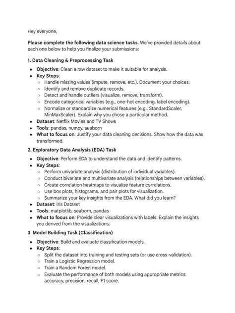 Data Science Interns Tasks Pdf Cluster Analysis Principal Component Analysis