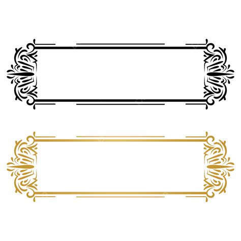 꽃 스타일의 이슬람 테두리 디자인 이슬람 국경 금 꽃 무늬 Png 일러스트 및 벡터 에 대한 무료 다운로드 Pngtree