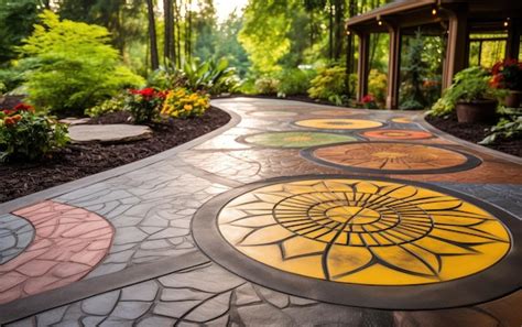 Decorative Concrete Stamps Premium Ai Generated Image