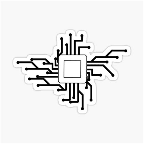 Cpu Microcontroller And Microprocessor Sticker For Sale By