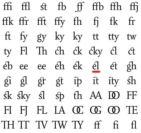Typeface With El Ligature Font Identification Typographyguru