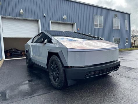 Opal Chalk Pure Ppf Wrap Looks Awesome On Cybertruck Tesla Cybertruck