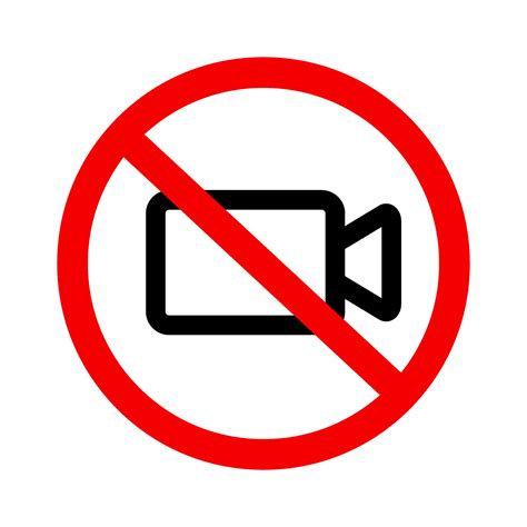 No Recording Allowed Recording Strictly Prohibited 43503052 Vector