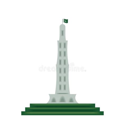 Pakistan Minar Monument Stock Vector Illustration Of Design 309667357