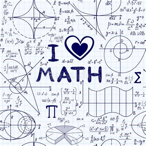 Scientific Back To School Educational Vector Seamless Pattern With Handwritten Words Formulas