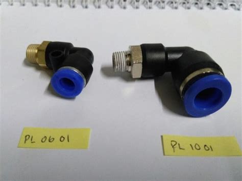 Jual Sambungan Selang Tubing PL0602 Fitting Pneumatic PL 0602 6mm Drat 1 4 Jakarta Pusat