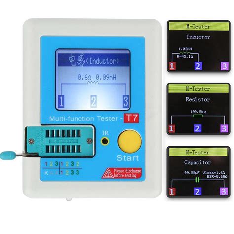Lcr T7 Tester Transistor Tft Diode Triode Capacitance Meter Lcr Esr Tester Kit Lcr Meters