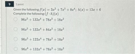 solved 1 ﻿pointgiven the following