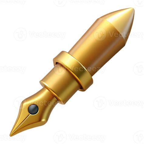 Golden Pen Nib Illustration 55386907 Png