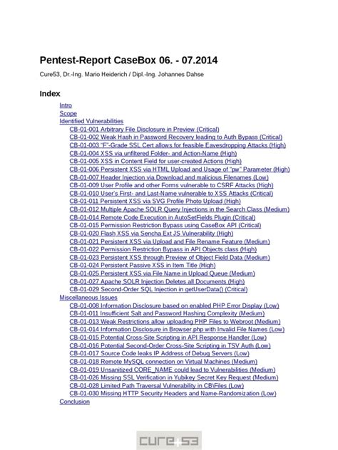 Pentest Report Casebox 1 Pdf Password Java Script