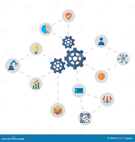 Gear Effective Process Organization Business Concept Business Industry