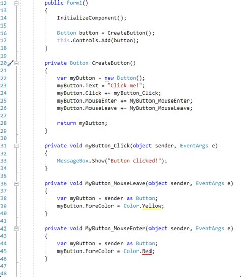 How To Group Event Handlers And Wrap Them Into A Region Coderush Devexpress Documentation
