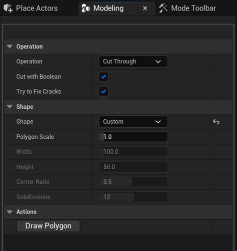 Using Polycut Instead Of Subtractive In Unreal 5 Talk Gamedevtv