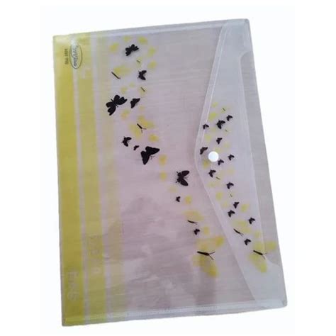 PP Printed Button File Folder Transparent A4 At Best Price In Raipur