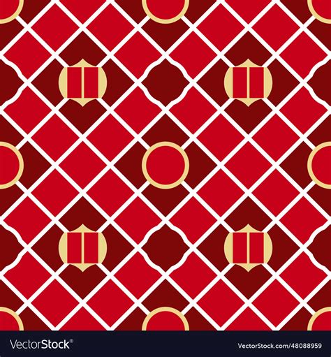 Geometric Retro Seamless Pattern Royalty Free Vector Image