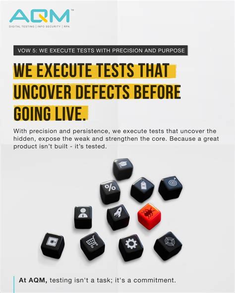 Aqm Aqmvows Testexecution Precision Purpose Exposingweakness Testingiscommitment