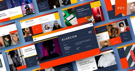 Alarcon — бизнес Шаблон Powerpoint Шаблоны презентаций Включая