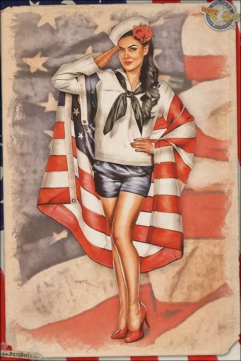 Patriotic Pin Up Girl Wallpapers Top Free Patriotic P