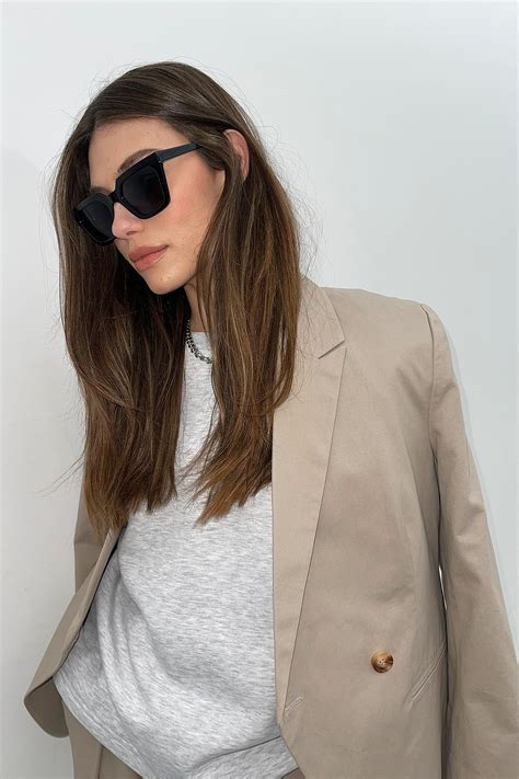 Sharp Edge Square Recycled Sunglasses Black Na
