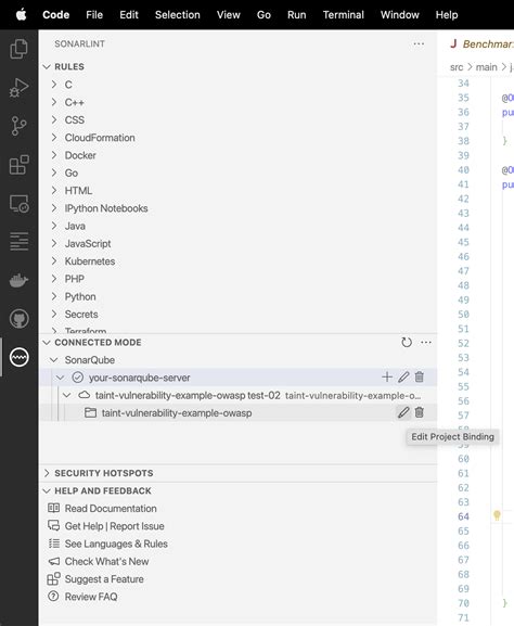Connected Mode Setup Sonarqube For Ide Documentation Vs Code