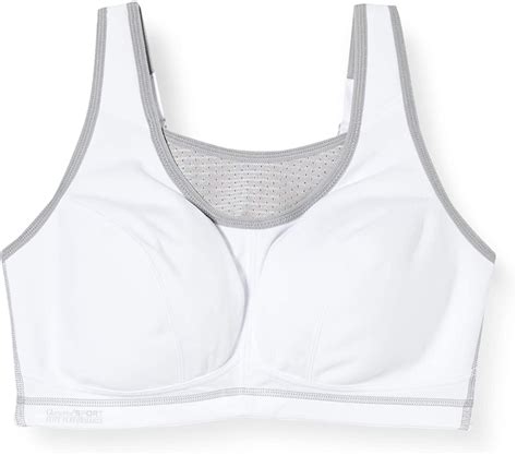 Glamorise Womens Elite Performance Full Figure Plus Size White Size