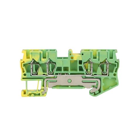 10pcs Din Rail Terminal Block St 2 5 Quattro Wire Connectors Return Pull Type 4 Conductors