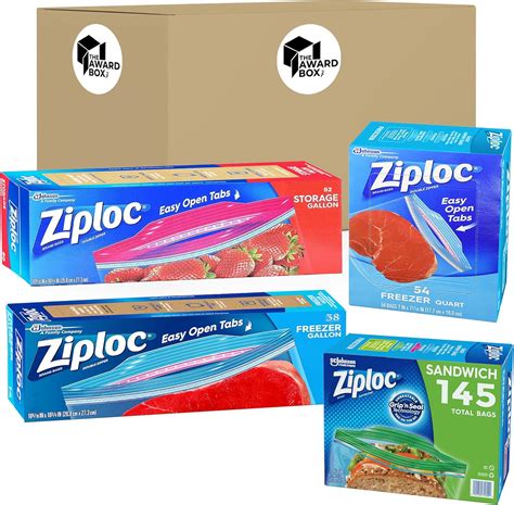 Ziplocbags Variety Pack 54 Freezer Quart Bags 38