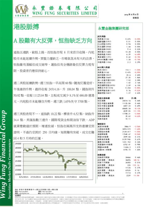 港股脉搏：a股难有大反弹，恒指缺乏方向