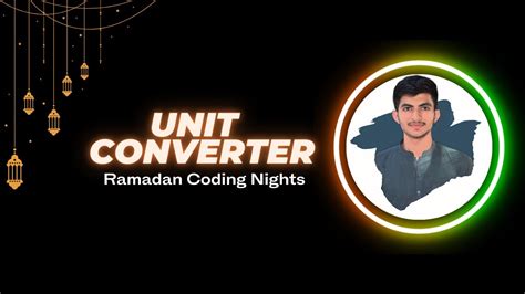 Building A Unit Converter Using Python Uv And Streamlit Ramadan Coding Nights Youtube