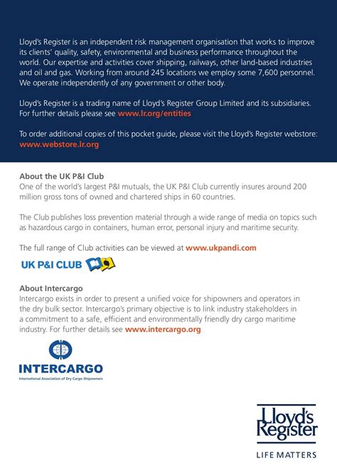Imsbc Code Pocket Guide