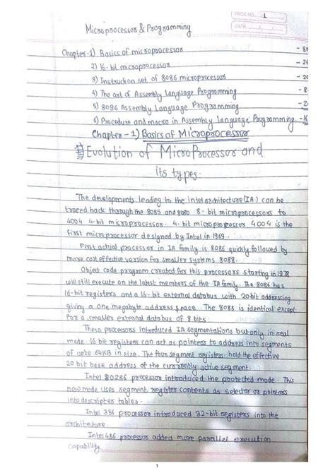 Microprocessor And Programming UNIT Pdf