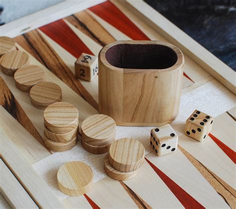 Backgammon Bundle Cups Disks And Dice Handmade Etsy
