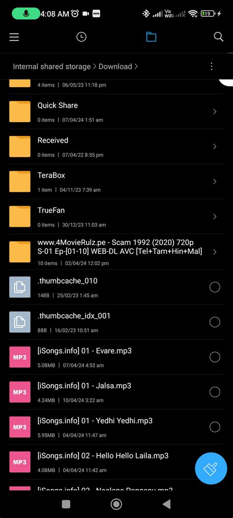 Android React Native Fs Unable To Fetch Filesmp3 In Mobile Internal Storage Stack Overflow